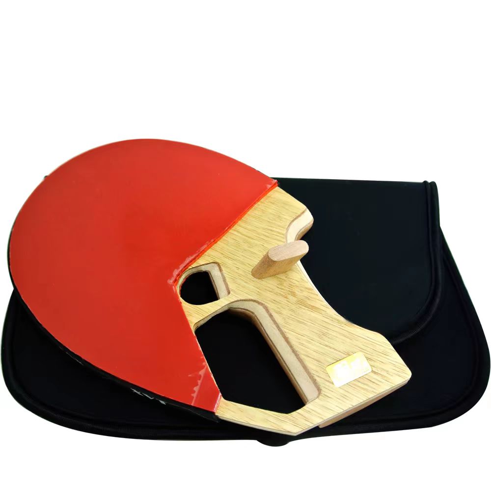 ITTF Approved Hand Assemble 5 wood Pistol Table Tennis Racket/ ping ...